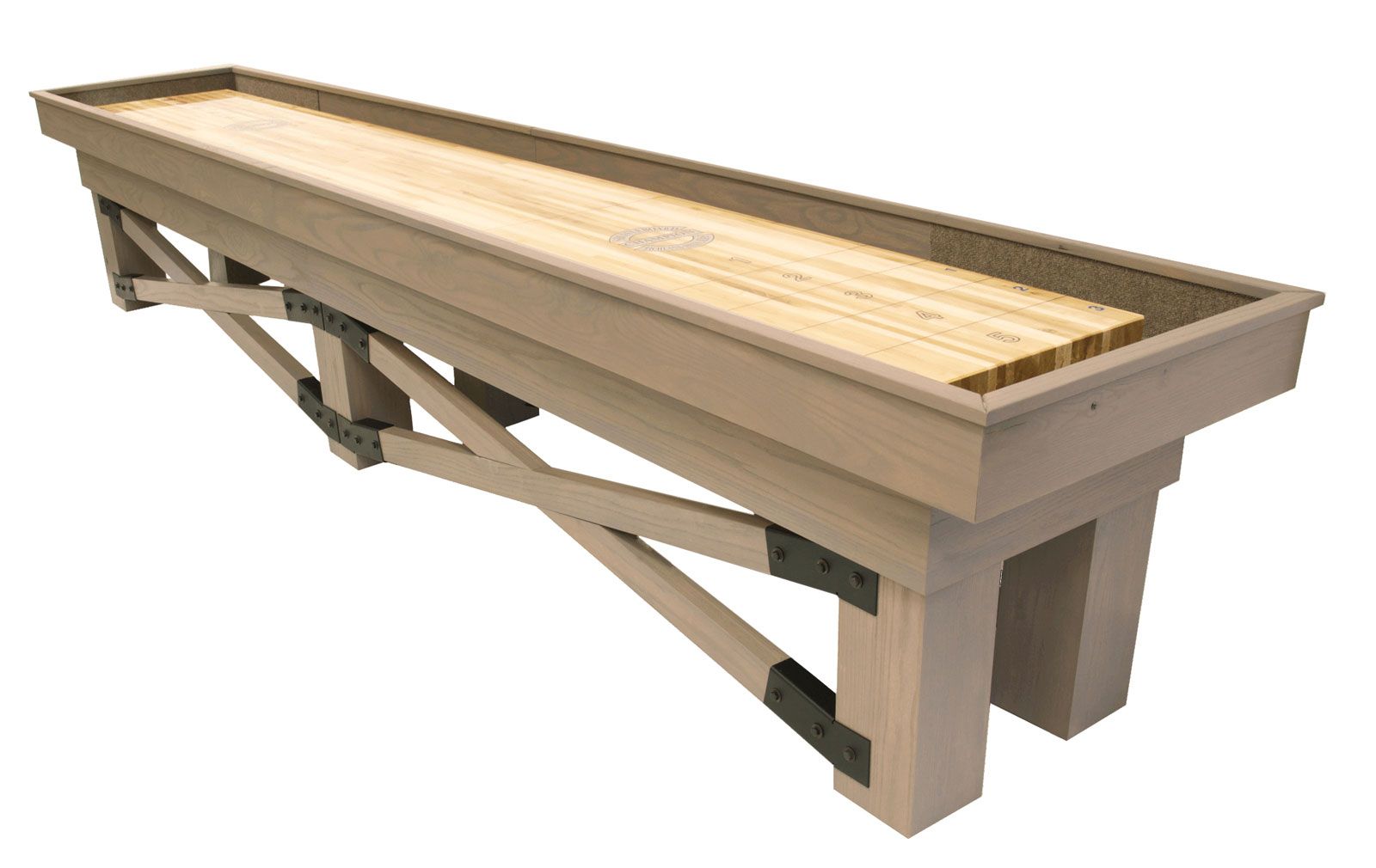 22 Foot Champion Rustic Shuffleboard Table | Champion Shuffleboard