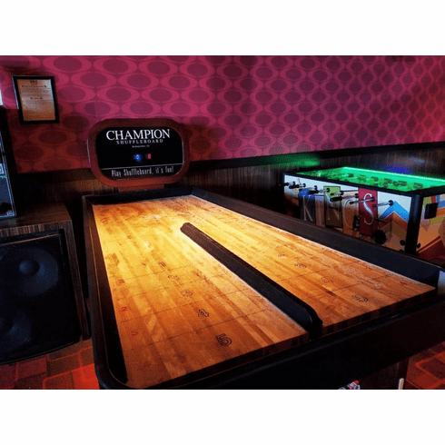 7 Foot Champion Bank Shot Shuffleboard Table | Champion Shuffleboard