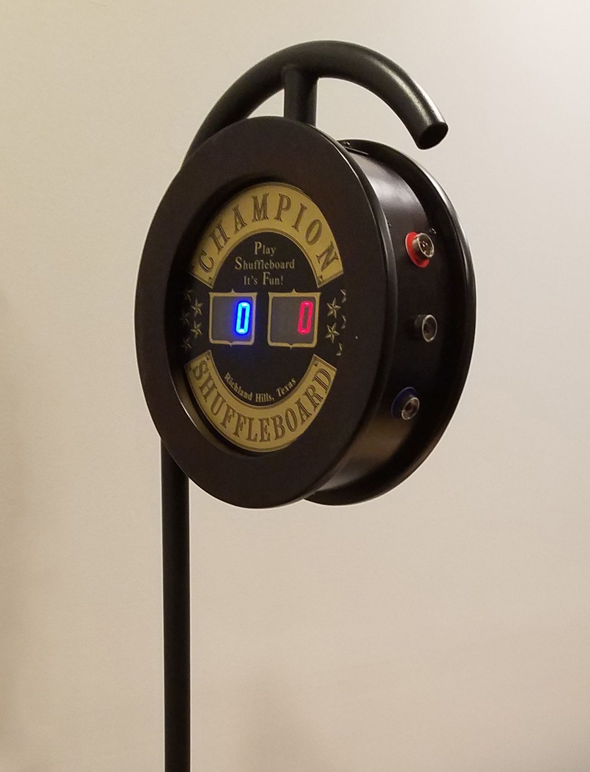 Champion Wood J-Bar Electronic Shuffleboard Table Scoreboard | Champion ...