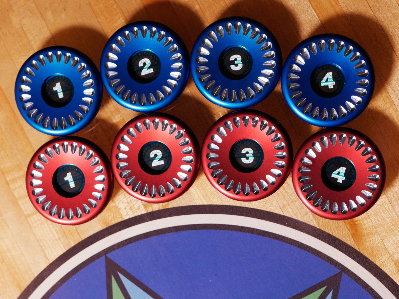 Pro Series Adjustable Aluminum Weight Caps - Teardrop | Shuffleboard ...