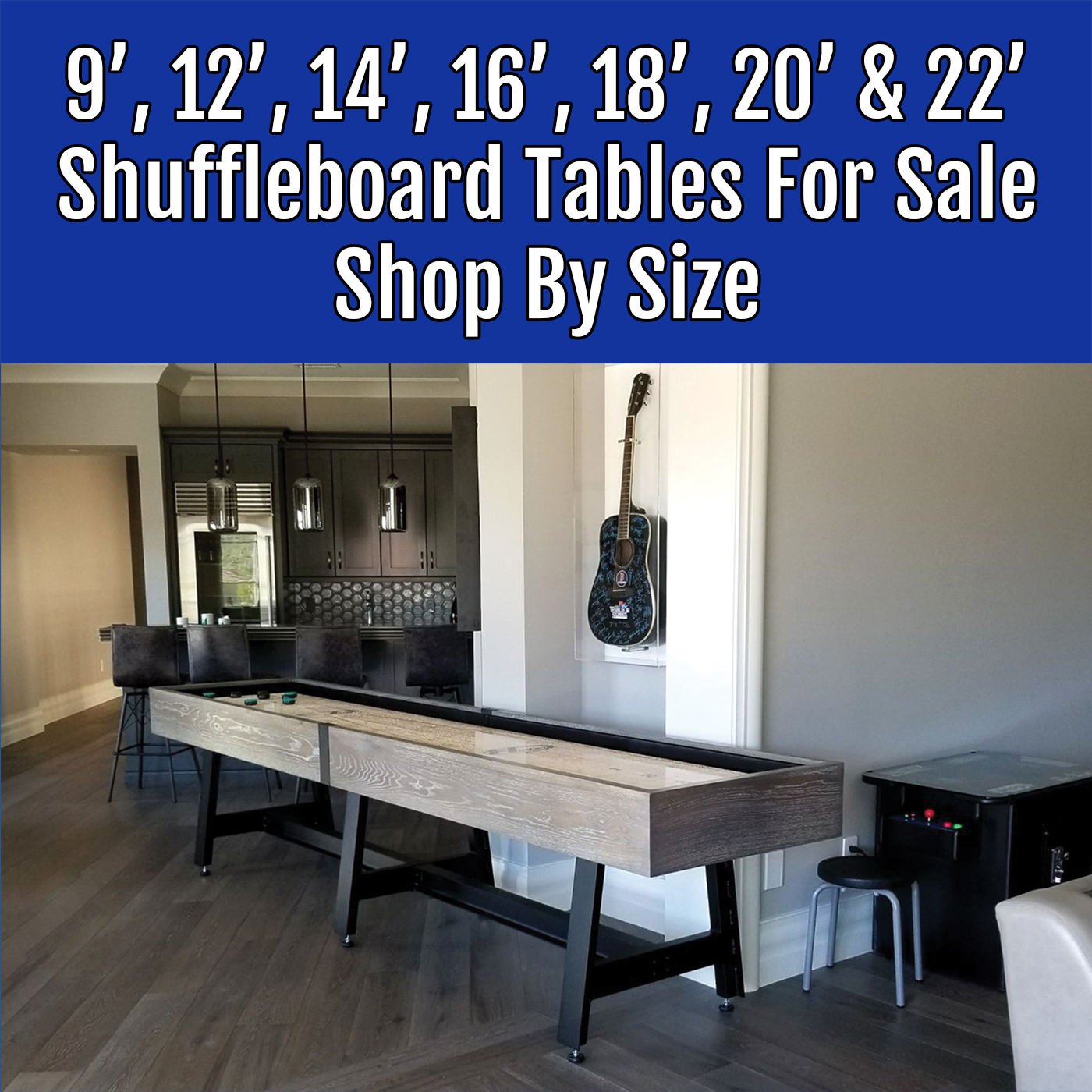 Shuffleboard Tables by Size | Customize Your Perfect Table ...