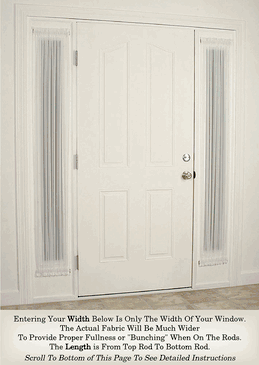 Sidelight Curtains - Any Size, Made-to-Order Sidelight Curtains and ...