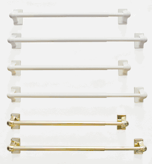 Sidelight Curtain Spring Rods 5" to 10"(pair)