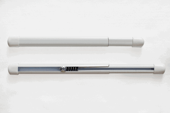 Spring Rods for French Doors and Door Curtains. Extend 10 to 15 Inches ...