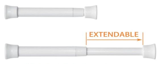 Spring Tension Rods. Extend 5 to 7 inches, 7 to 12 Inches, 12 to 20 ...