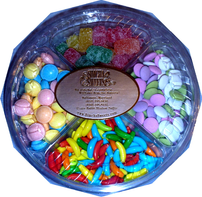 4 Section Candy Platter (Kosher)