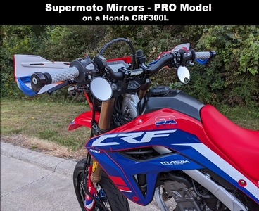 CRF300L Supermoto Clamp-On Mirrors
