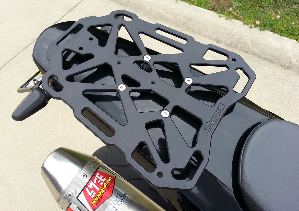 USED: DRZ400S DRZ400SM Scaggs Billet Adventure Cargo Rack