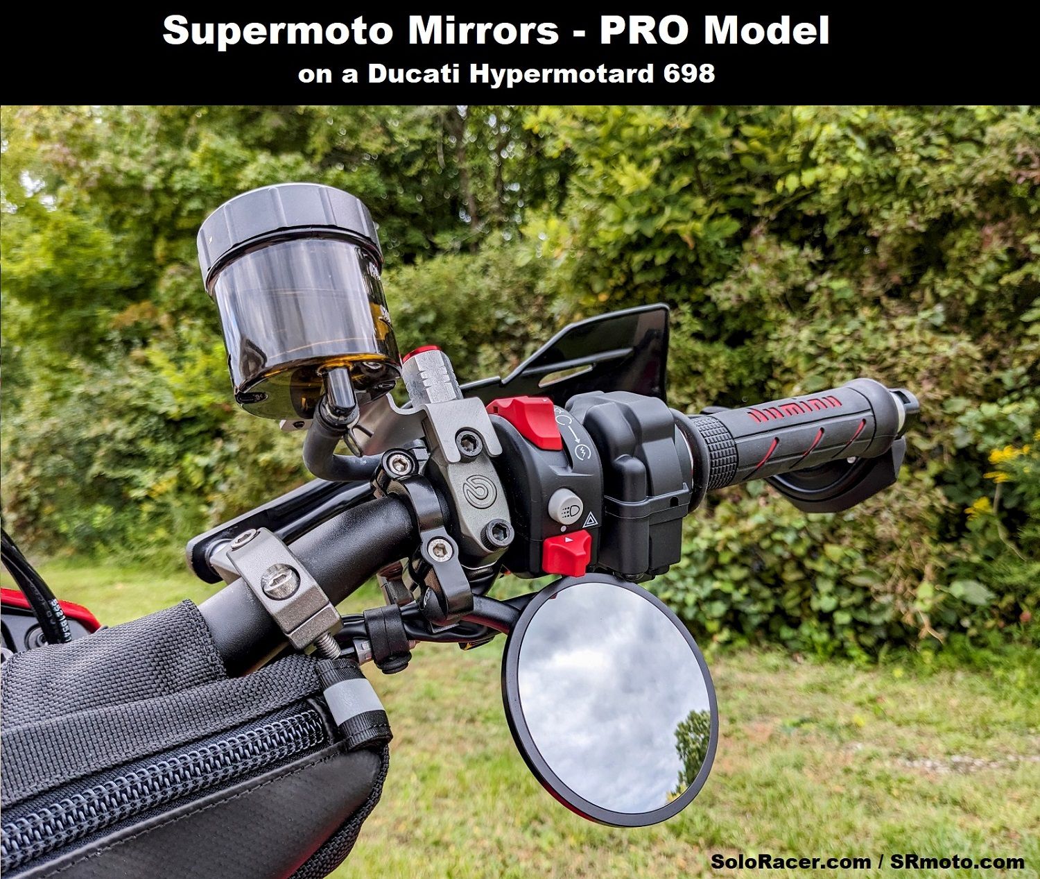 Ducati Hypermotard 698 Mirrors - Supermoto Street Package