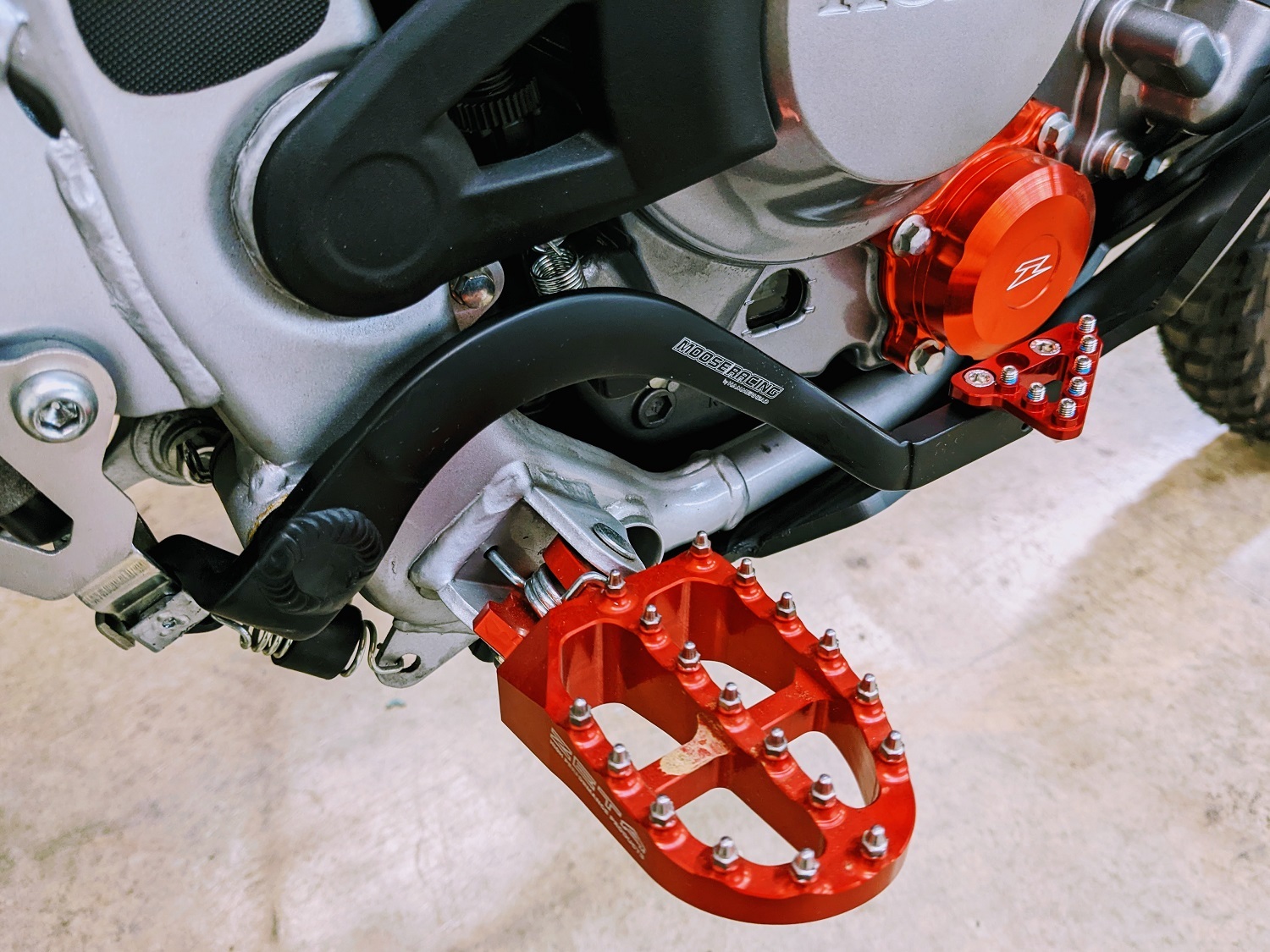 Honda CRF300L Foot Controls Package - footpegs, shift lever, brake pedal