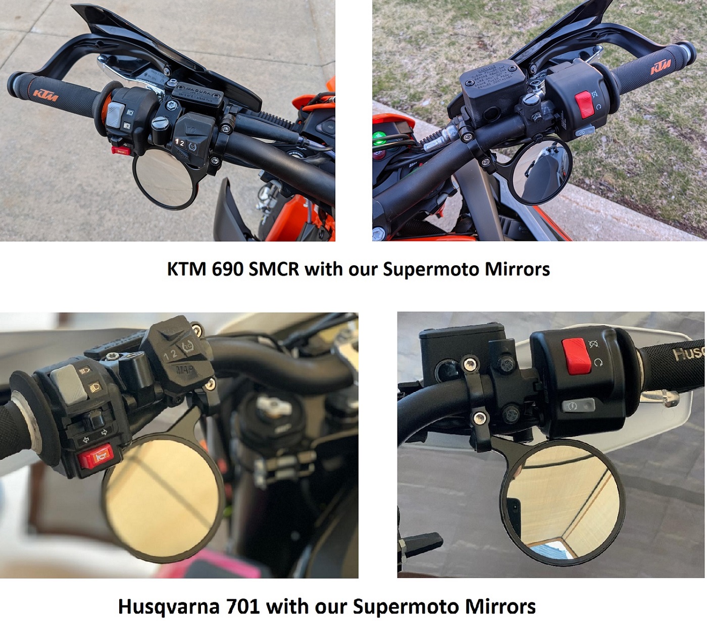 KTM / Husqvarna Mirrors - Supermoto Street Package