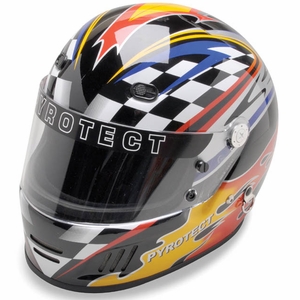 Pyrotect Flame Graphic Helmet - Carbon Fiber SA2005