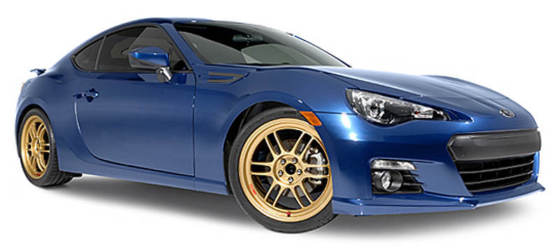 Subaru Brz Blue Gold Rims