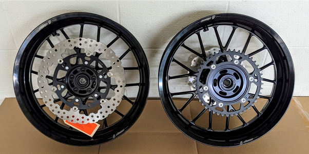 WR250R WR250X Warp 9 Supermoto Forged Tubeless Wheels