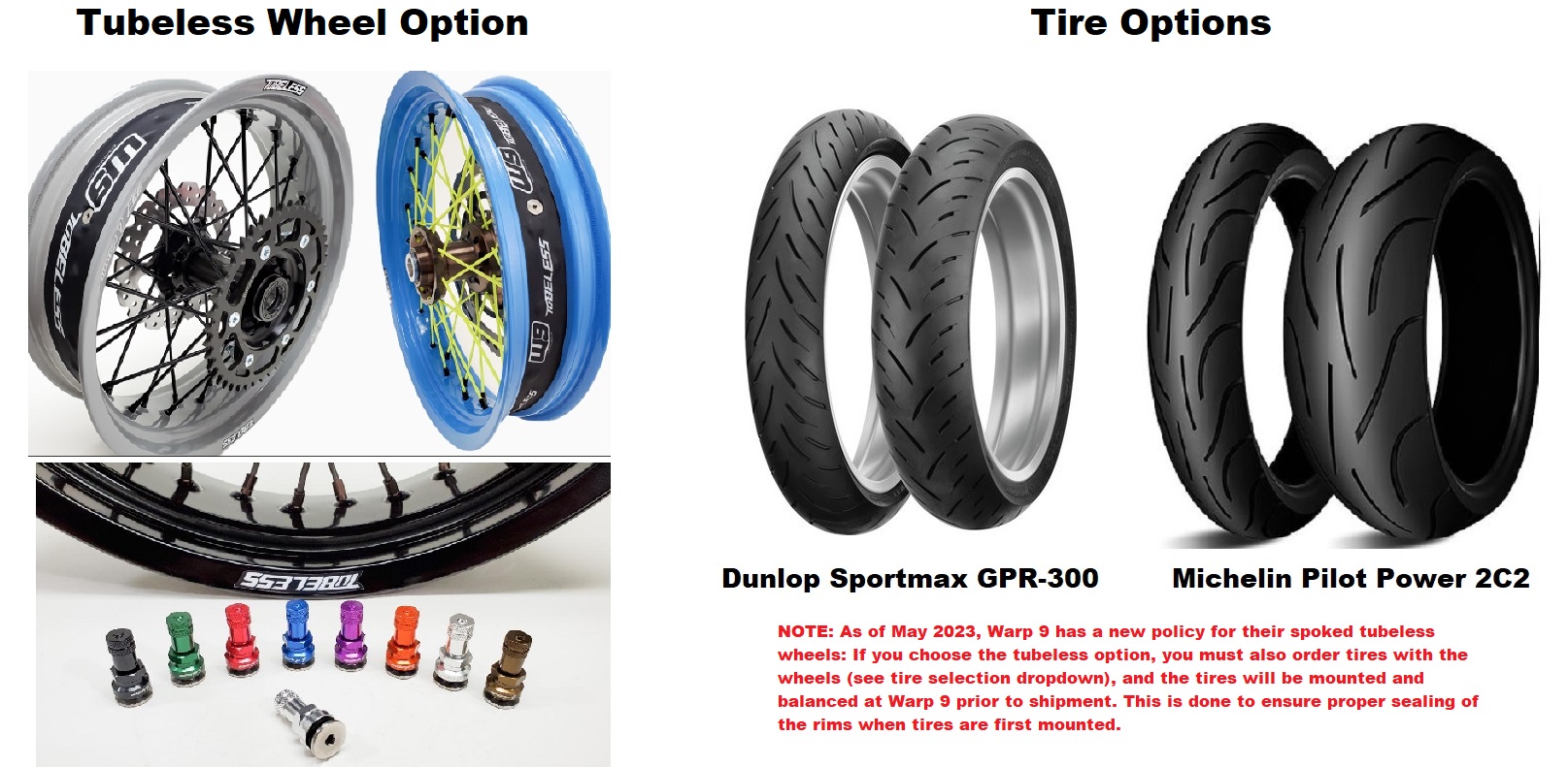 WR250R WR250X Warp 9 Supermoto Wheels