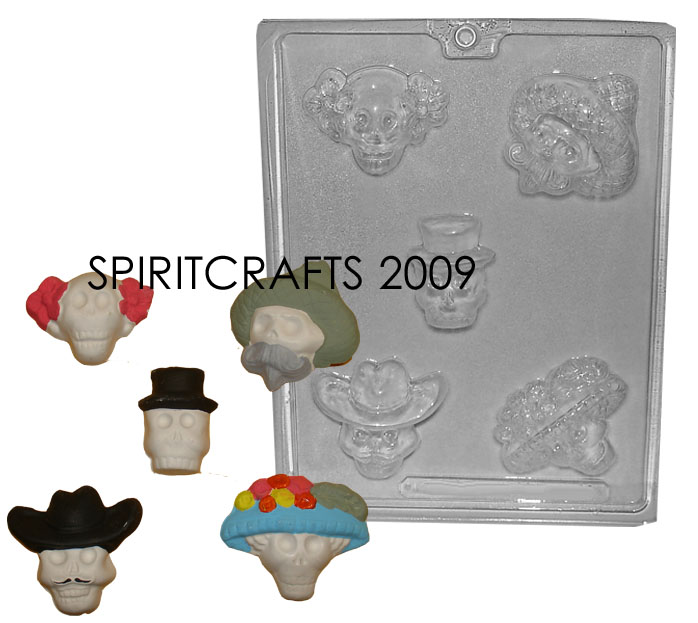DAY OF THE DEAD CANDY / EMBED MOLD (5 WELL)