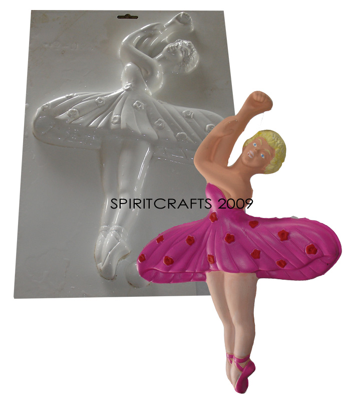 LARGE BALLERINA DANCER PLASTER MOLD (15.75