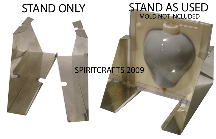 METAL CANDLE MOLD STAND, 2 PIECE