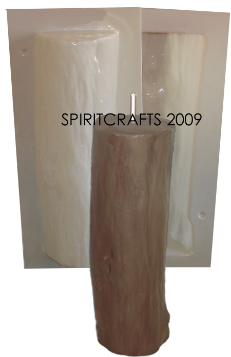 ROUND LOG CANDLE MOLD (10.5