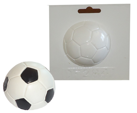 SOCCER BALL PLASTER CRAFT MOLD (2.5" DIA)