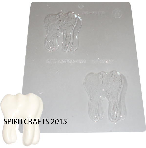 TOOTH CANDY / WAX EMBED / SOAP MOLD (2 WELL)