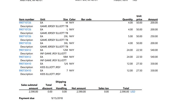 Ezekiel Elliott Dallas Cowboys Infant, Preschool, Men's Invoices