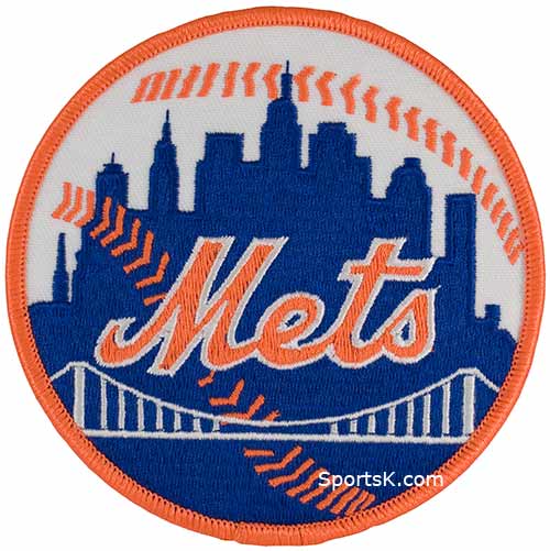 New York Mets Patch Blue/Orange (No Shipping Charge)