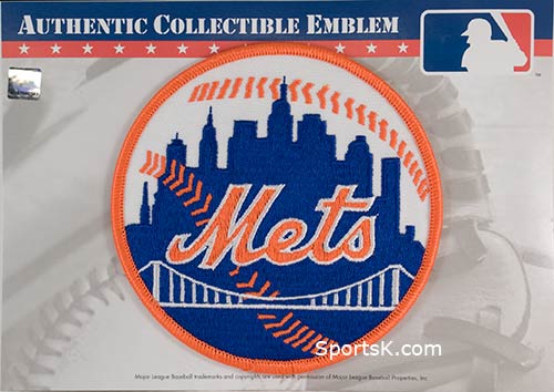 New York Mets Patch Blue/Orange (No Shipping Charge)