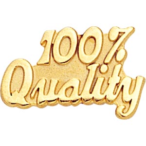 100 Percent Quality Pins From TrophyCentral, 100 Percent Quality Pin