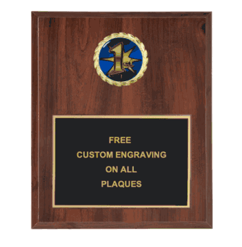 Beautiful 1st Place Insert Plaque from TrophyCentral