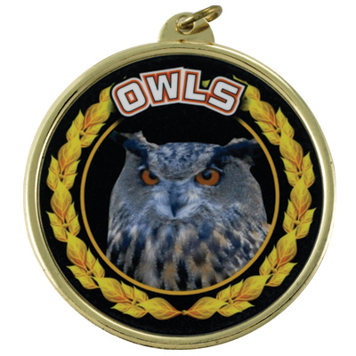 2 1/4" Owls Medal From TrophyCentral
