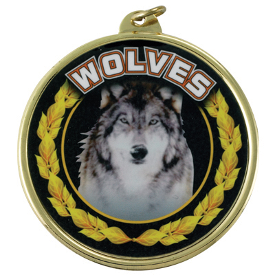 2 1/4" Wolves Medal From TrophyCentral