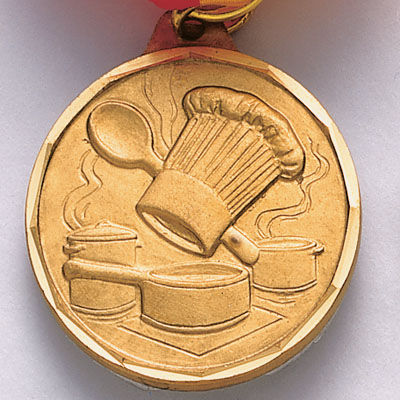 2 Inch Diamond Cut Edge Culinary Arts / Cooking Medals