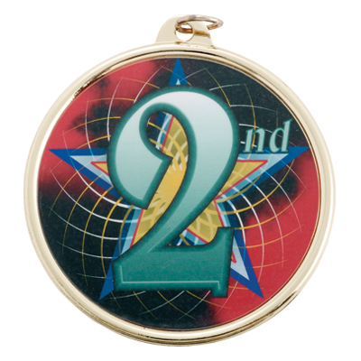 Second Place Medals, Color Medals - 2nd Place