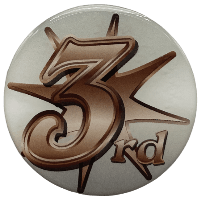 Colorful 3rd Place Epoxy-Covered Insert Decals | TrophyCentral