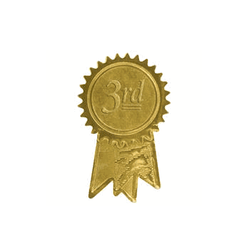 3rd Ribbon Embossed Certificate Seals | TrophyCentral