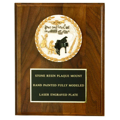 4" Cast Stone Subject Plaque - 8" x 10" | TrophyCentral