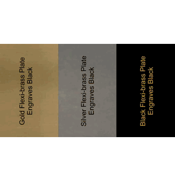 4 Inch Flexi-Brass Name Plates with Engraving | Engraving Plates