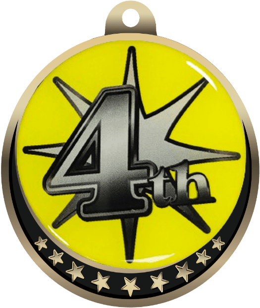 4th Place Insert Medals | TrophyCentral