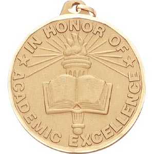 Academic Excellence (Book & Torch) Medallions | TrophyCentral