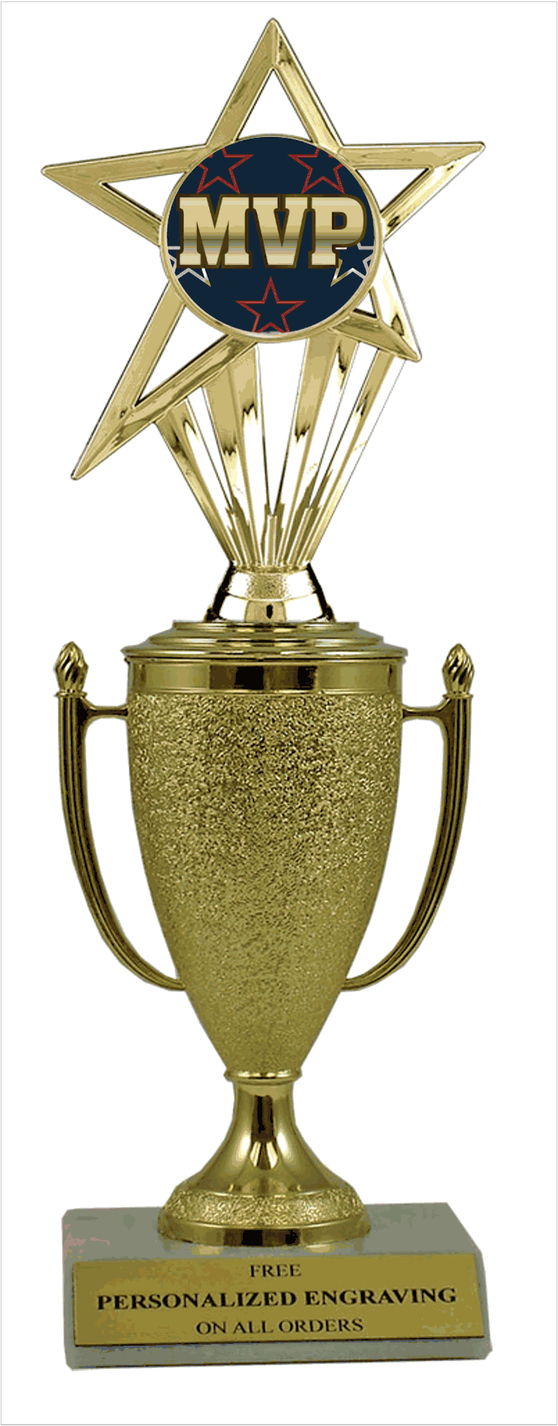 MVP Insert Trophy With Real Marble Base, Cup And Free Engraving