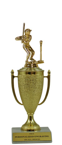 T-Ball Award Trophy With Real Marble Base, Cup And Free Engraving