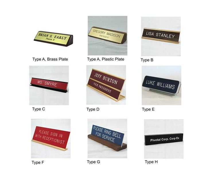 Counter & Pedestal Desk Signs