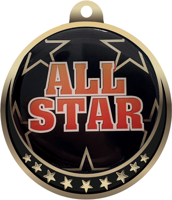 Colorful All Star Insert Medals | All Star Medals