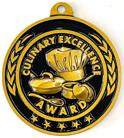 Antique Gold Culinary Medals | TrophyCentral
