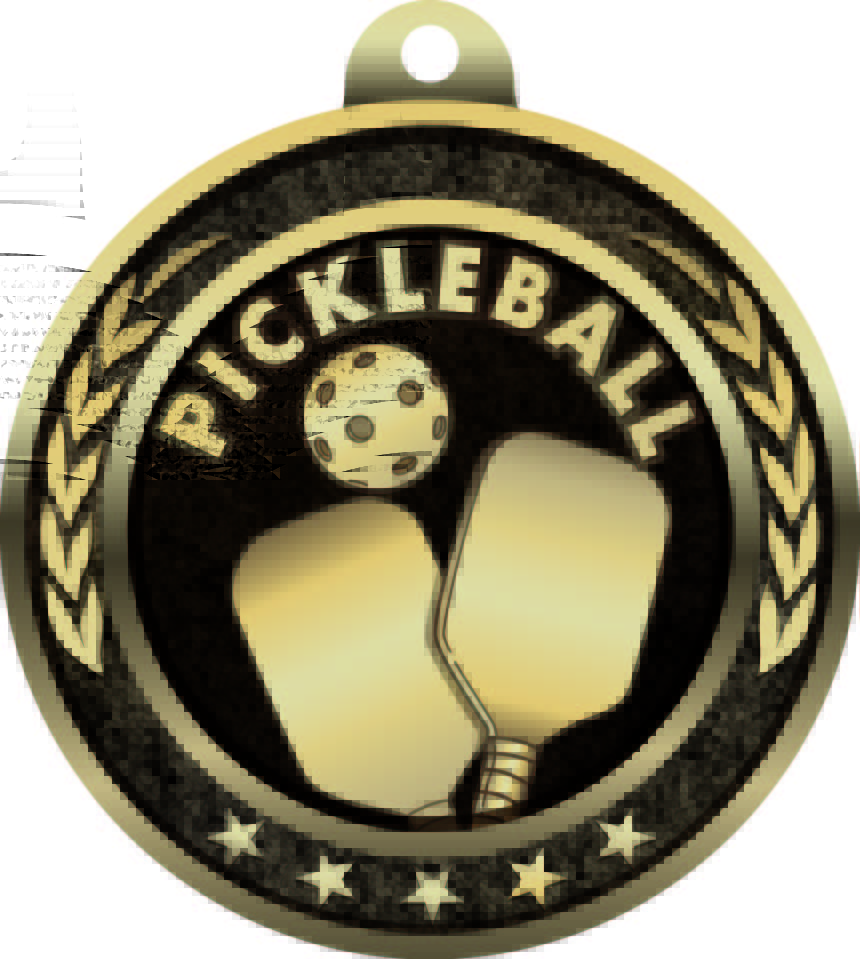 Antique Gold Pickleball Medals | TrophyCentral