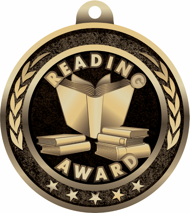 Antique Gold Reading Medals | TrophyCentral