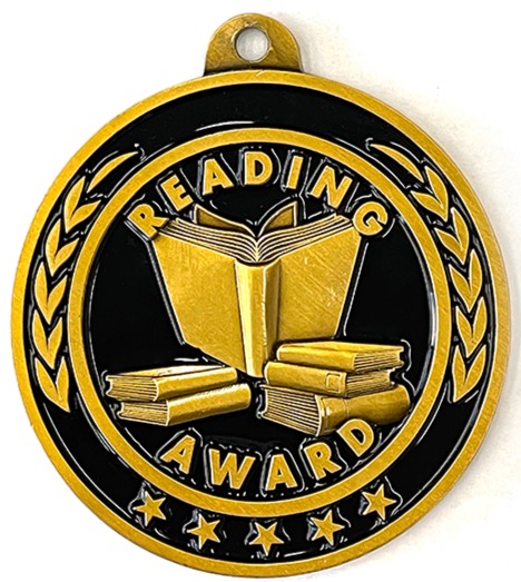 Antique Gold Reading Medals | TrophyCentral