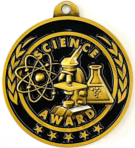 Antique Gold Science Medals | TrophyCentral