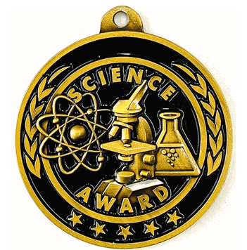 Antique Gold Science Medals | TrophyCentral